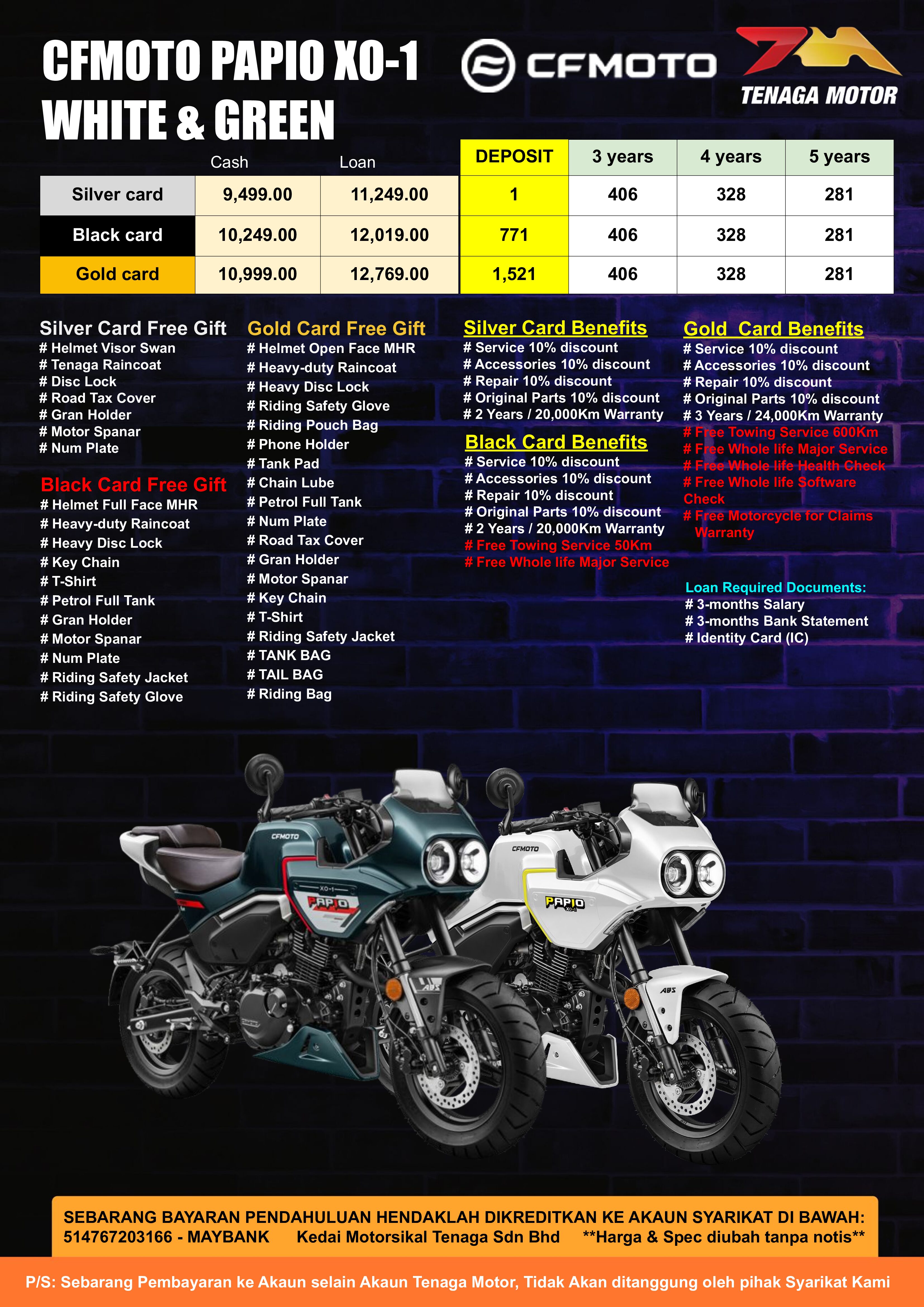 CFMOTO XO PAPIO - tenagamotor.com.my